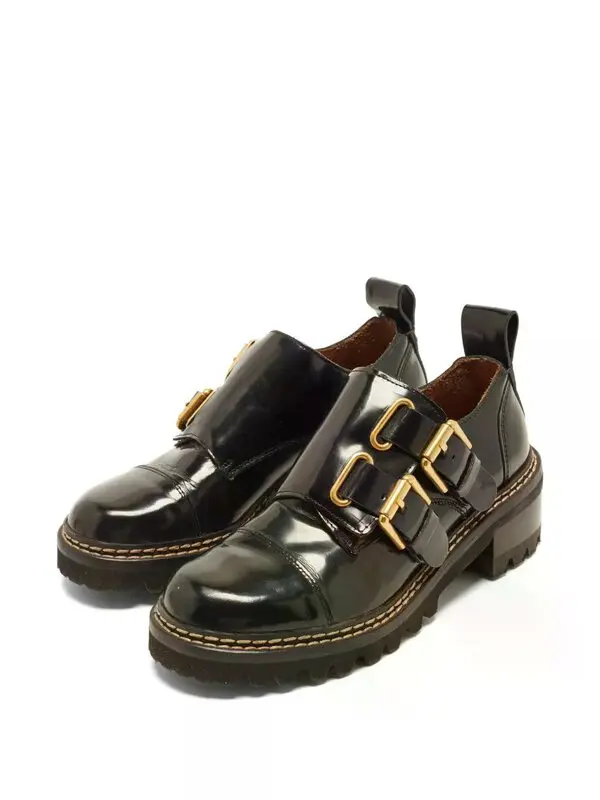 See By Chloé Double-buckle Oxford Shoes