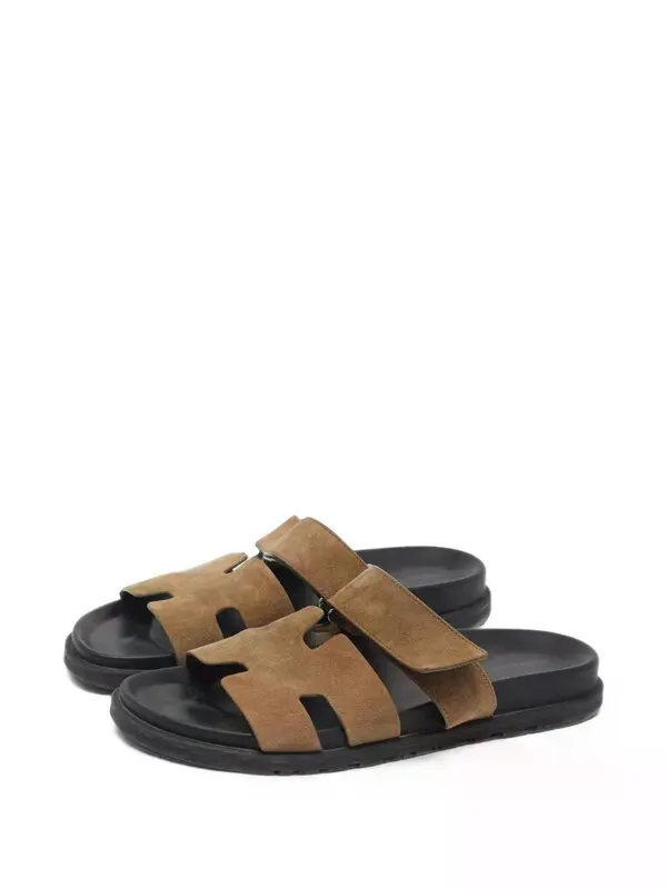 Hermès Chypre Touch-strap Sandals In Suede