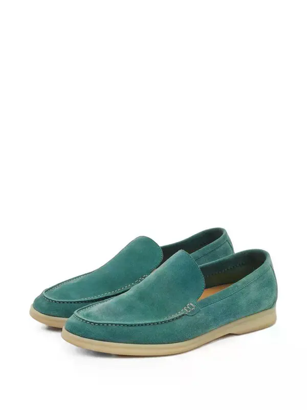 Loro Piana Summer Walk Suede Loafers