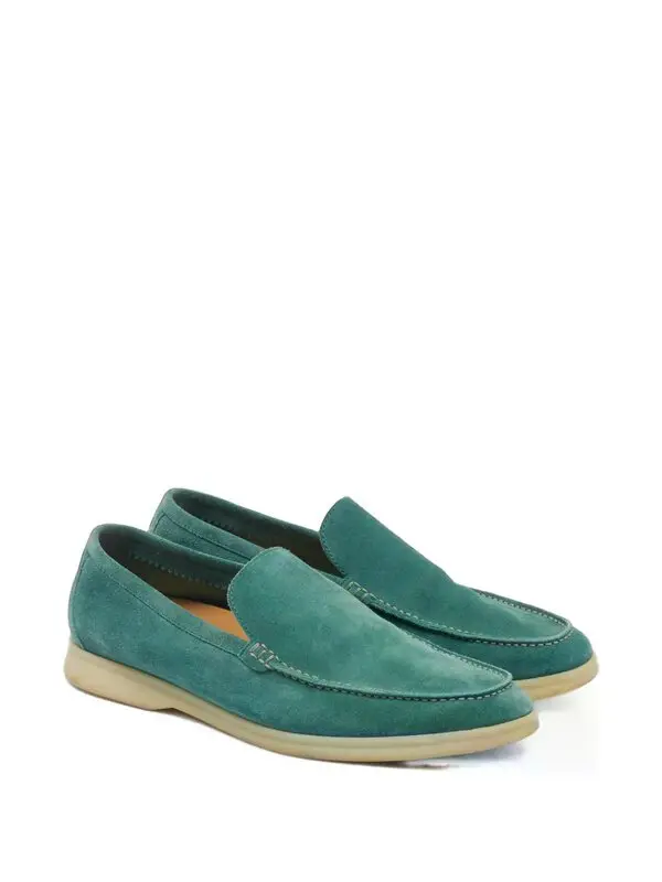 Loro Piana Summer Walk Suede Loafers