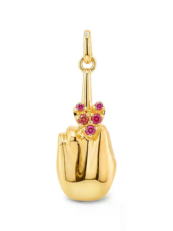 DI VOLPE Milano Borsa Ruby Embellished Necklace Pendant