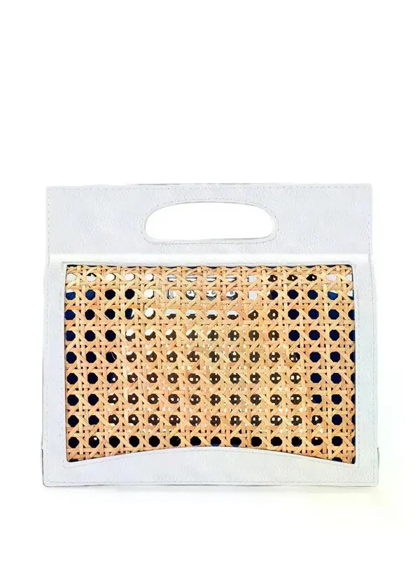 Tyler Ellis Stella Wicker Tote Bag