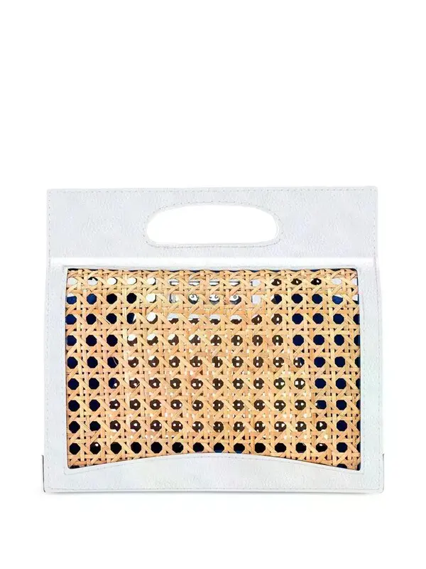 Tyler Ellis Stella Wicker Tote Bag