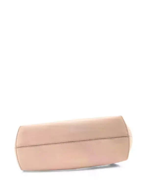 Fendi First Bag Leather Small Clutch Bag - Neutrals