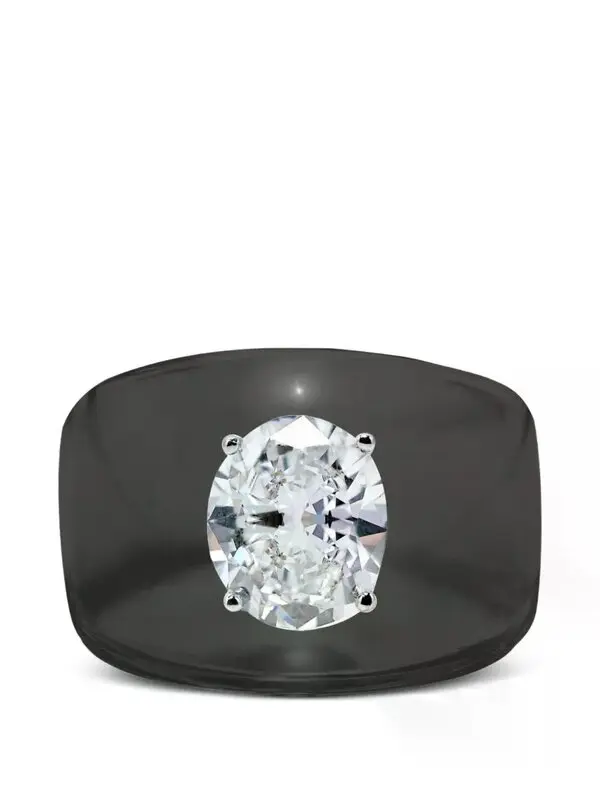 SOLO FOR DIAMONDS Oval-cut Diamond Band Ring