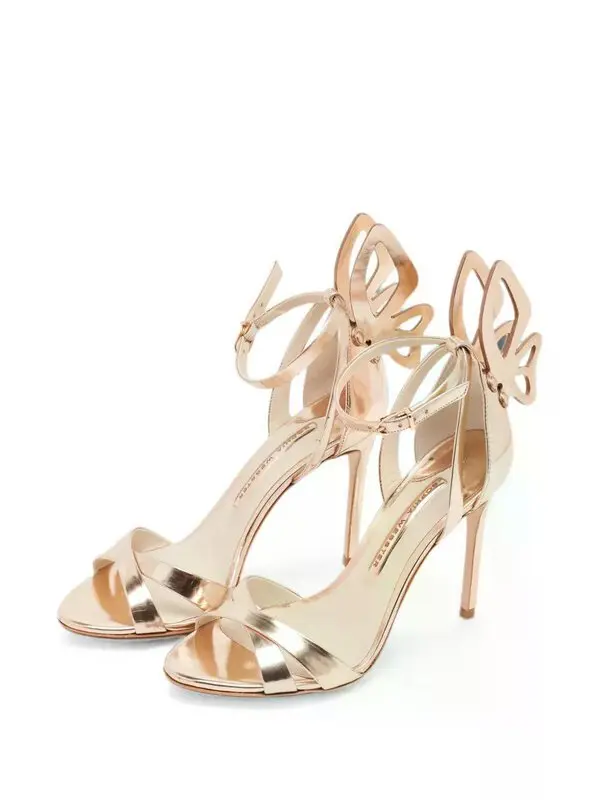 SOPHIA WEBSTER Evangeline Wing-detail Stiletto Sandals - Gold
