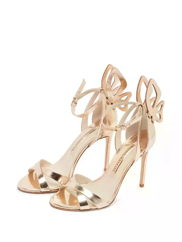 SOPHIA WEBSTER Evangeline Wing-detail Stiletto Sandals - Gold