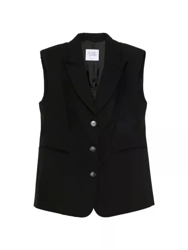 LE SULLY STUDIO Sleeveless Single-breasted Gilet