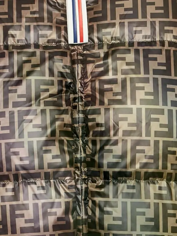 Fendi X Fila Zucca-pattern Reversible Puffer Jacket