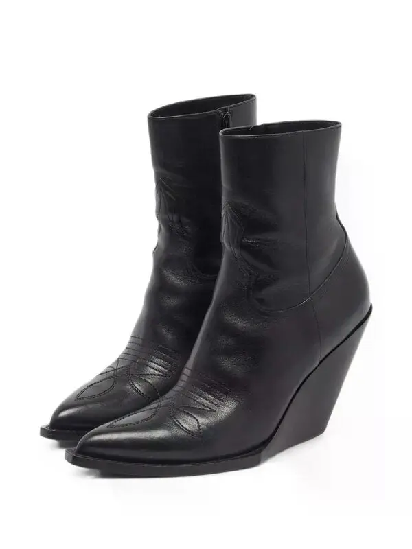 Celine Western-style Panelled Ankle Boots