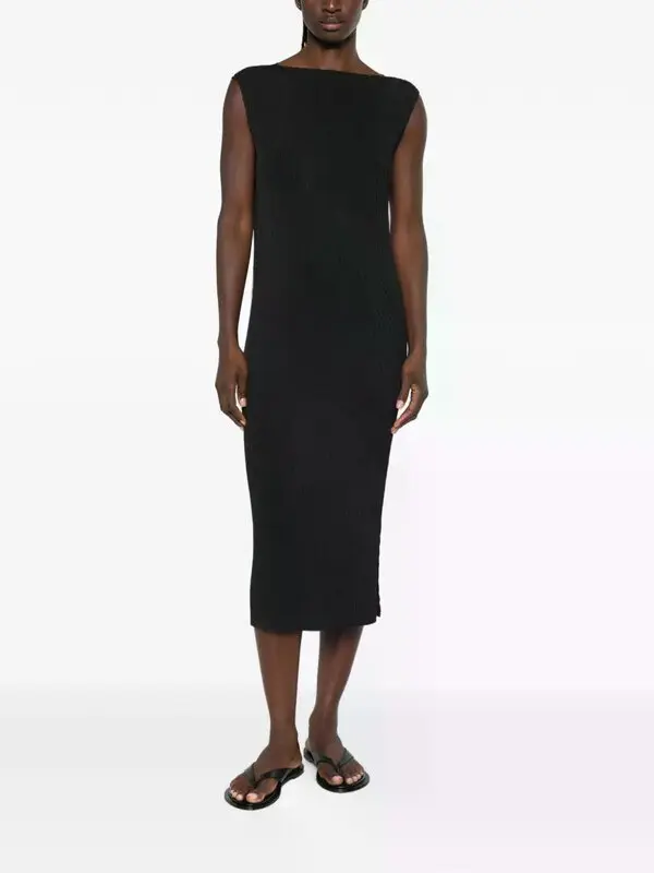 Issey Miyake Plissé Sleeveless Midi Dress