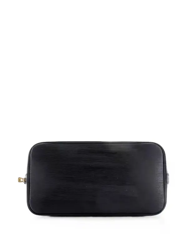 LOUIS VUITTON Vintage Alma Handbag Epi Leather Pm Satchel - Black