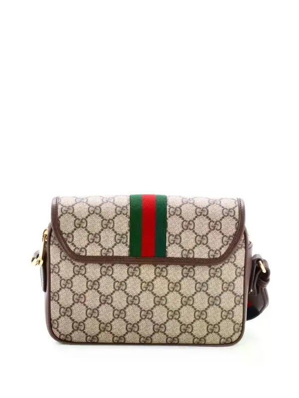 Gucci Ophidia Flap Gg Coated Canvas Small Shoulder Bag