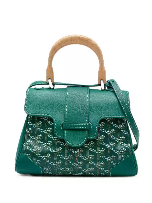 Goyard 2018 Mini Goyardine Saigon Souple Satchel - Green