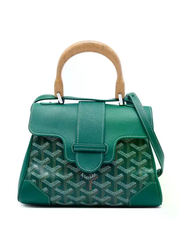 Goyard 2018 Mini Goyardine Saigon Souple Satchel - Green