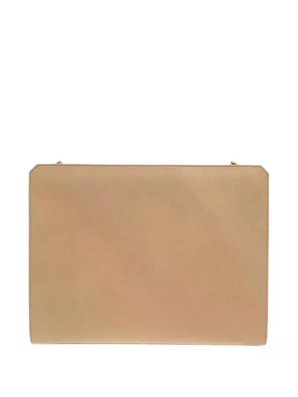 FERRAGAMO 1990-2000 Leather Gancini Chain Crossbody Bag