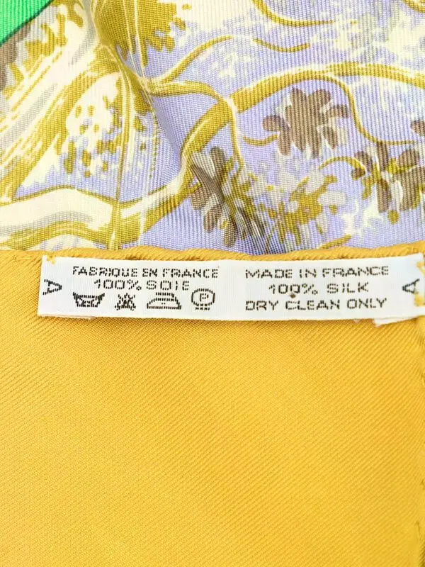 Hermès 20th Century Tropiques Silk Scarf 90 Scarves - Yellow