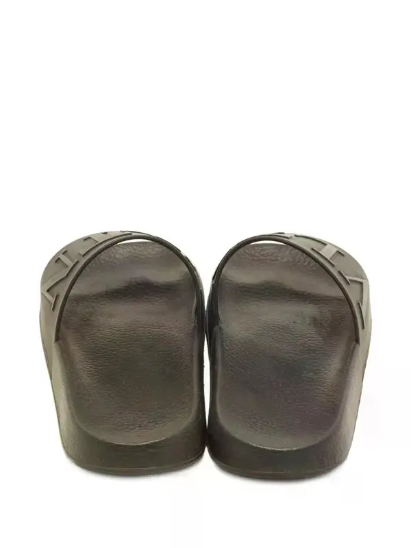 Valentino Garavani Open Toe Logo Detail Slides