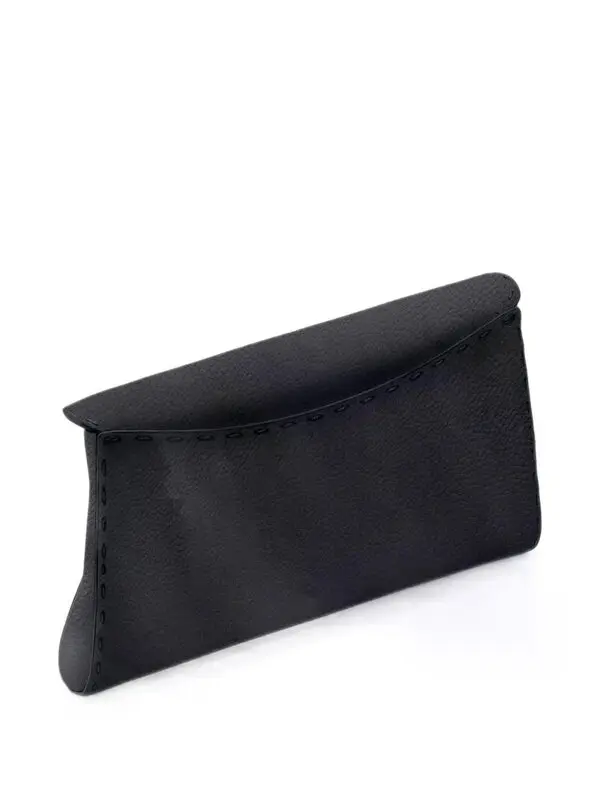 Tyler Ellis Lee Pouchet Pebbled Leather Clutch Bag