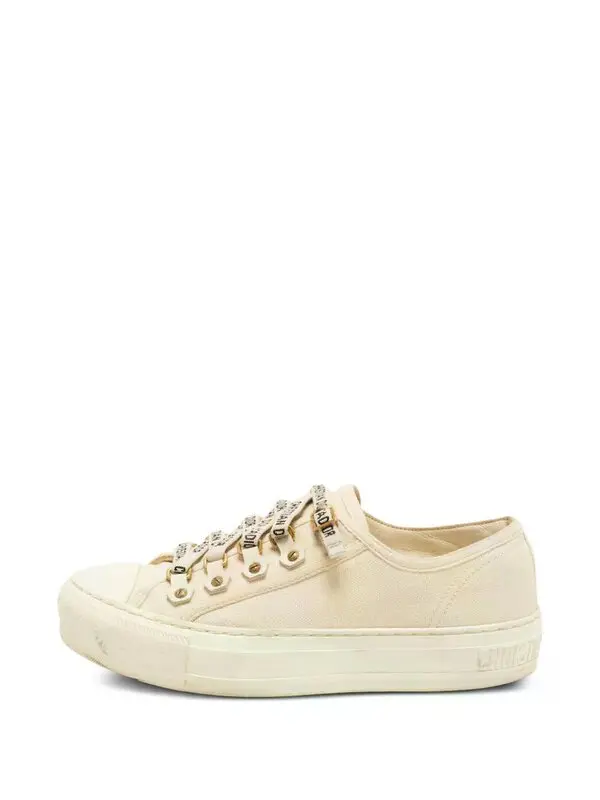 Dior Canvas Low-top Sneakers - White