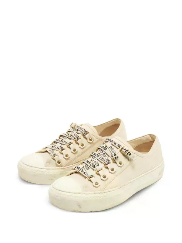 Dior Canvas Low-top Sneakers - White