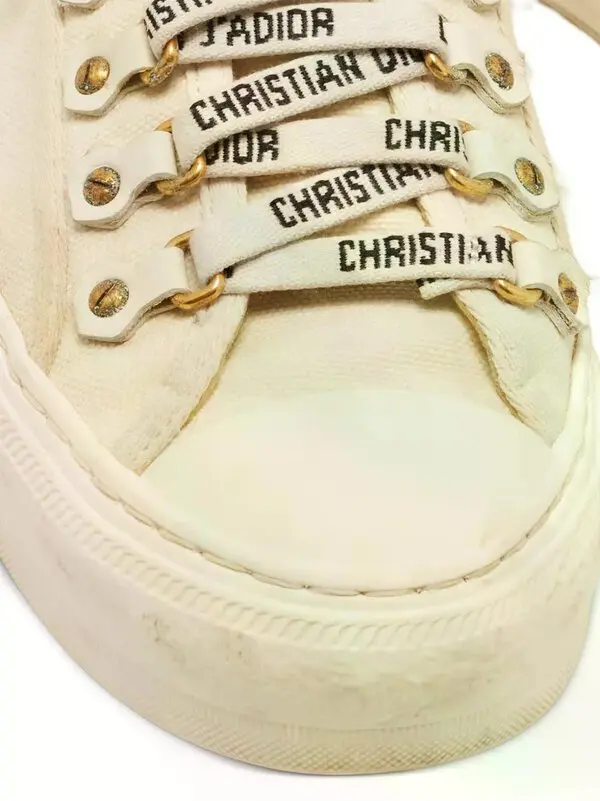 Dior Canvas Low-top Sneakers - White