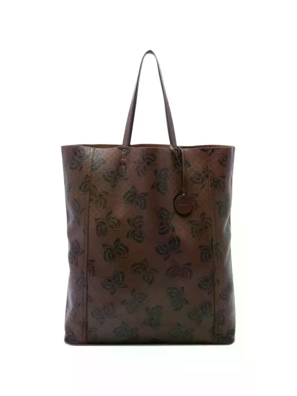 Bottega Veneta Intrecciomirage Butterfly Tote Bag - Brown
