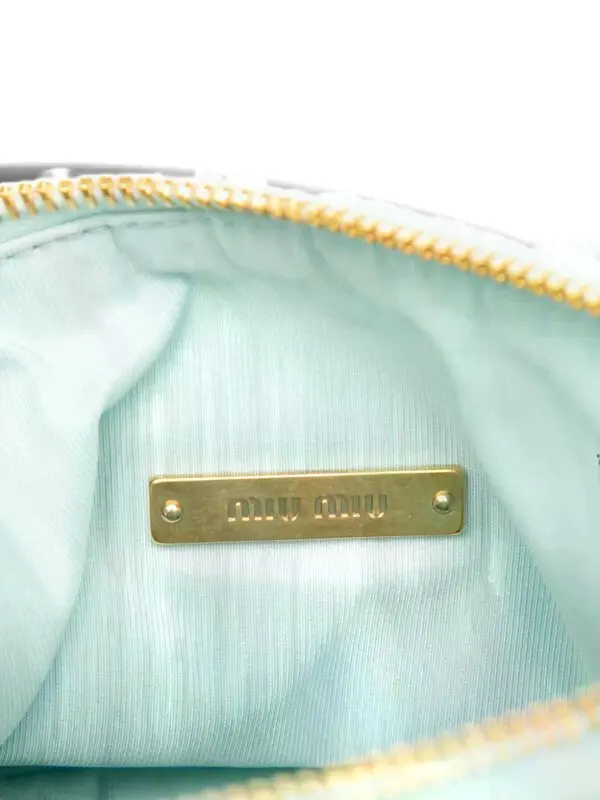 Miu Miu Terry Cloth Logo Handbag