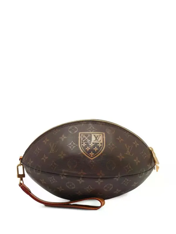 LOUIS VUITTON Rugby Monogram Clutch Bag - Brown
