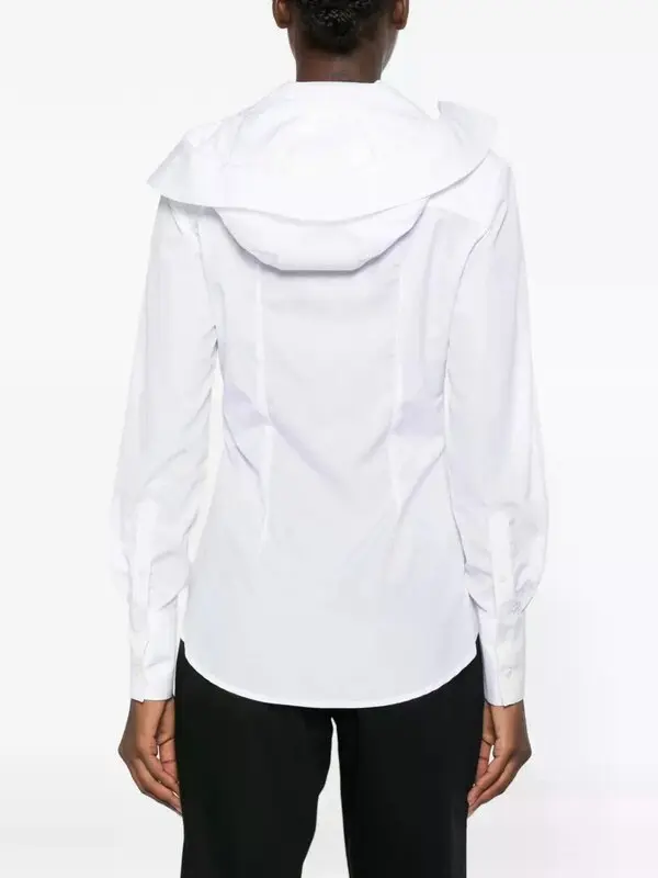 JEAN PAUL GAULTIER Cotton Hooded Button-up Shirt