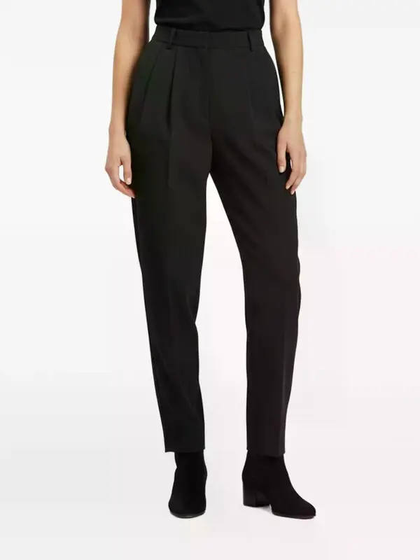 Magda Butrym Pleated High-rise Trousers - Black