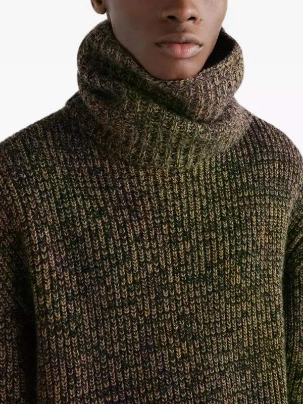 LEMAIRE Alpaca And Yak Wool Blend Neck Warmer - Brown