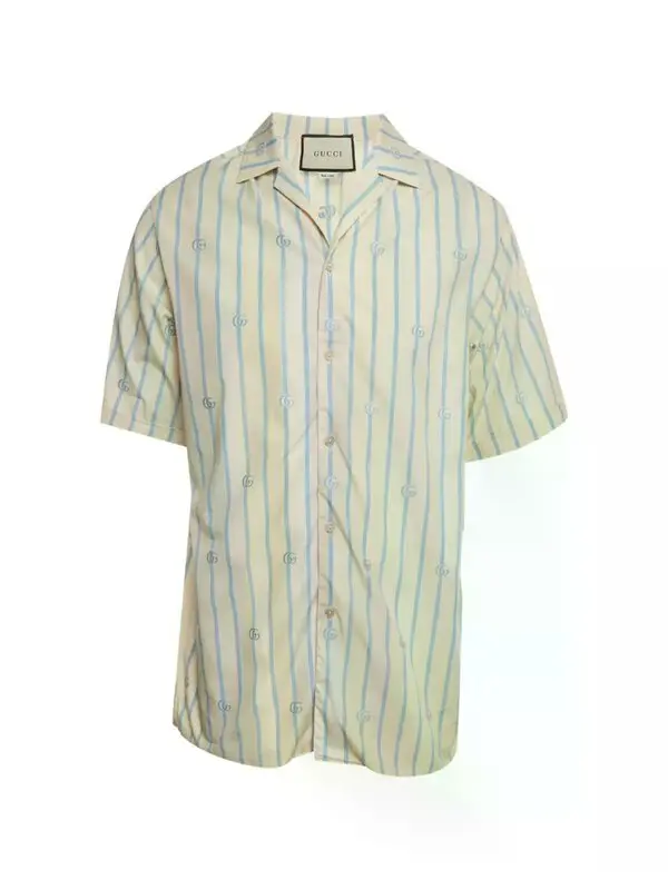 Gucci Gg-monogram Striped Shirt
