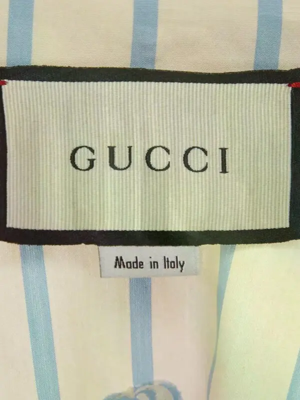 Gucci Gg-monogram Striped Shirt