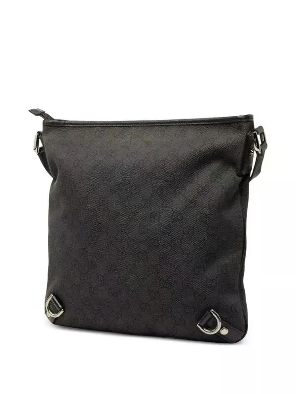 Gucci 2000-2015 Gg Denim Abbey D Ring Crossbody Bag - Brown