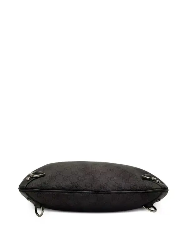 Gucci Gg Monogram Denim Abbey D-ring Crossbody Bag