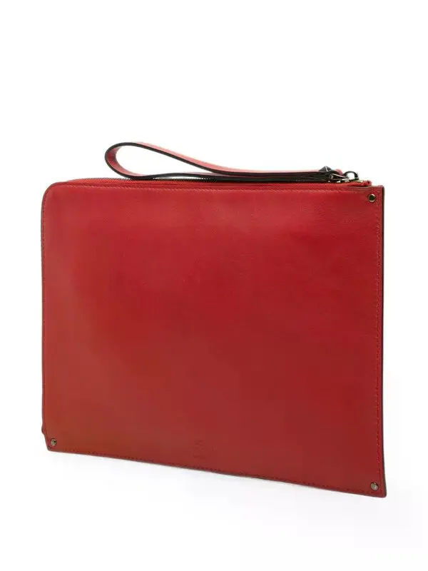 Valentino Garavani Leather Rockstud Clutch