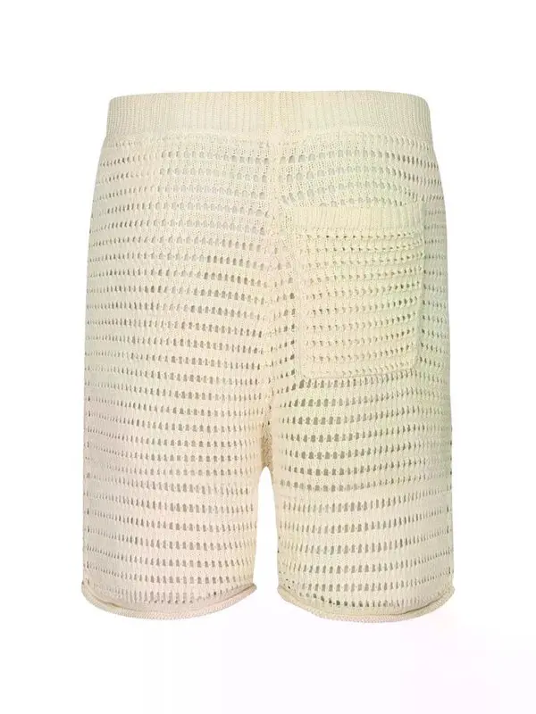 Commas Beige Crochet Knit Shorts