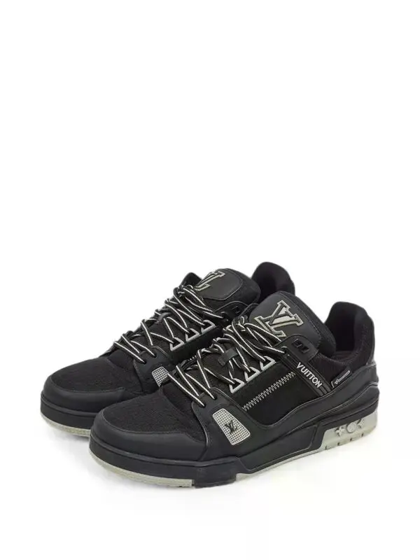 LOUIS VUITTON Trainer Lace-up Sneakers - Black