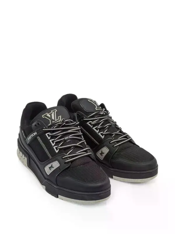 LOUIS VUITTON Trainer Lace-up Sneakers - Black