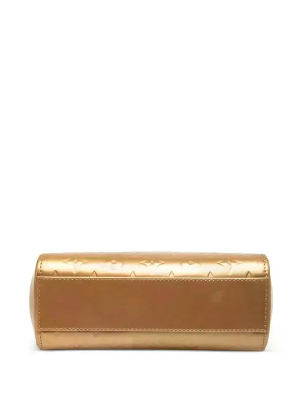 LOUIS VUITTON Monogram Vernis Brea Pm Satchel - Gold