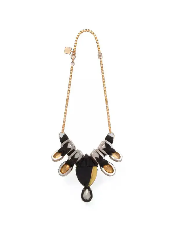 Stella Jean Crystal-embellished Bib Necklace