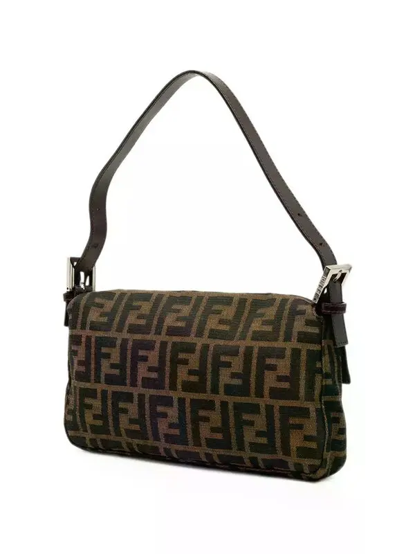Fendi 2000-2010 Zucca Canvas Baguette Shoulder Bag