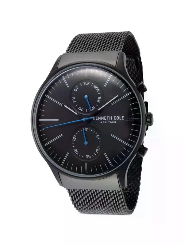 KENNETH COLE 43mm Mesh Strap Watch - Black