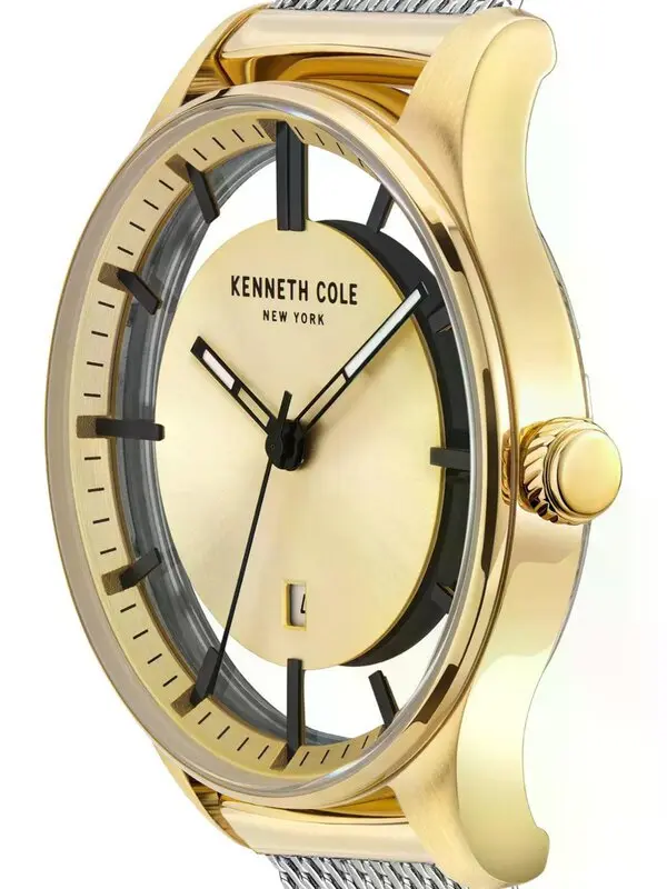 KENNETH COLE Skeleton 42mm Watch - Gold