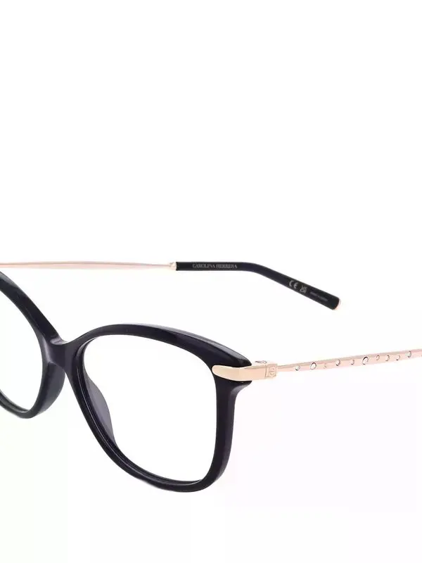 Carolina Herrera Crystal-embellished Cat-eye Glasses