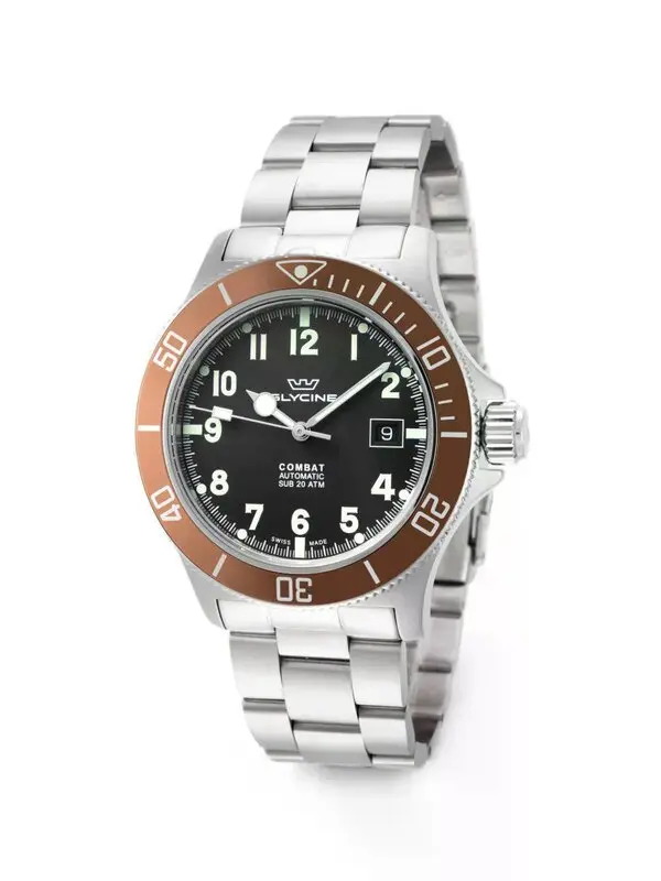 GLYCINE Combat Sub 42mm Automatic Watch - Black