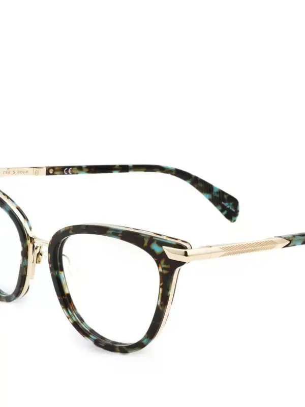 Rag & Bone Tortoiseshell-effect Cat-eye Glasses - Green