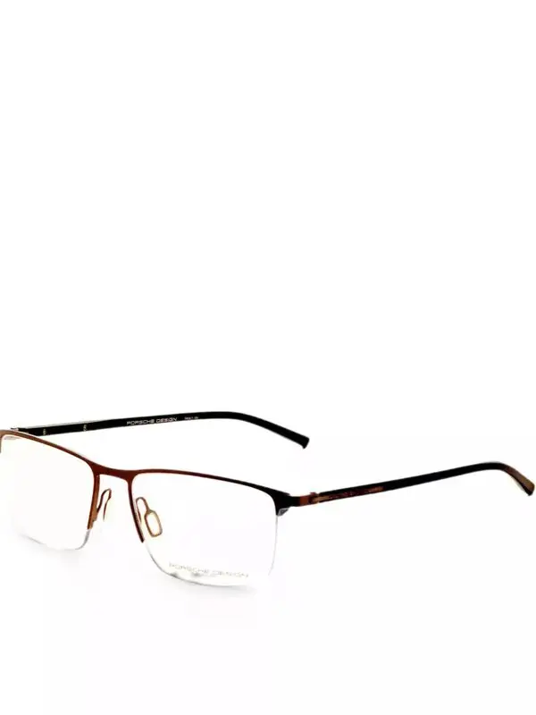 Porsche Design Semi-rimless Rectangle-frame Glasses