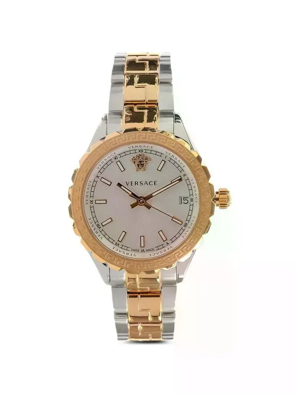 Versace Greca 36mm Watch With Two-tone Link Bracelet